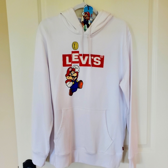 Levi's | Jackets & Coats | Nwt Levis X Super Mario Brothers White ...